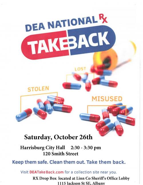 Drug Take Back Event - Saturday, October 26th, 2024 | City of ...